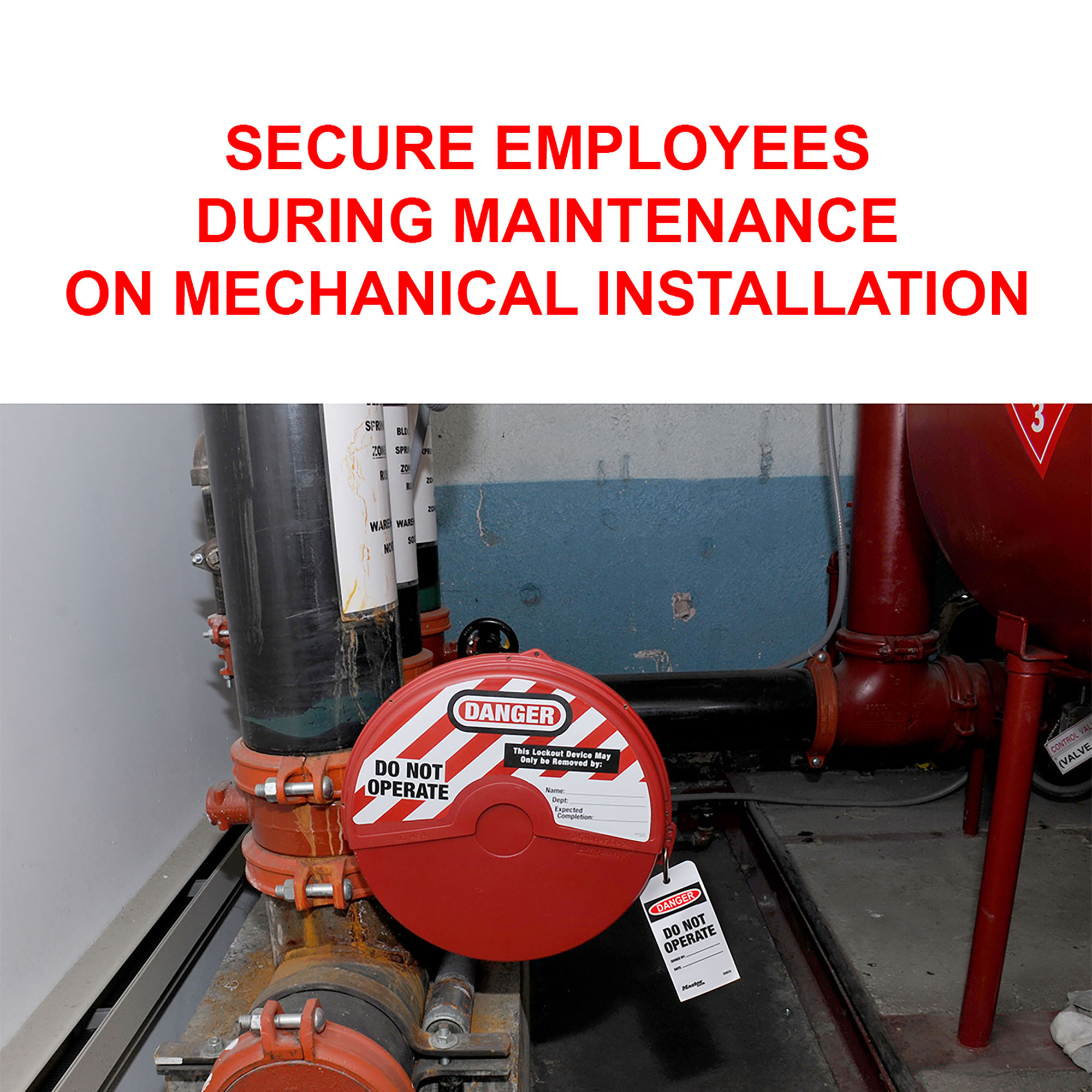 Dispositif de consignation de vannes à volant de 5 à 12,7 cm- Master ...