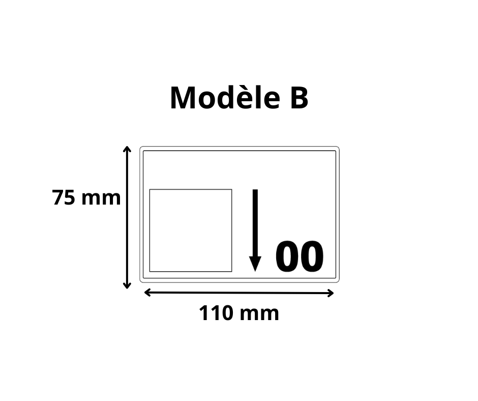 Etiquette de marquage et d'identification de racks et paletiers ...