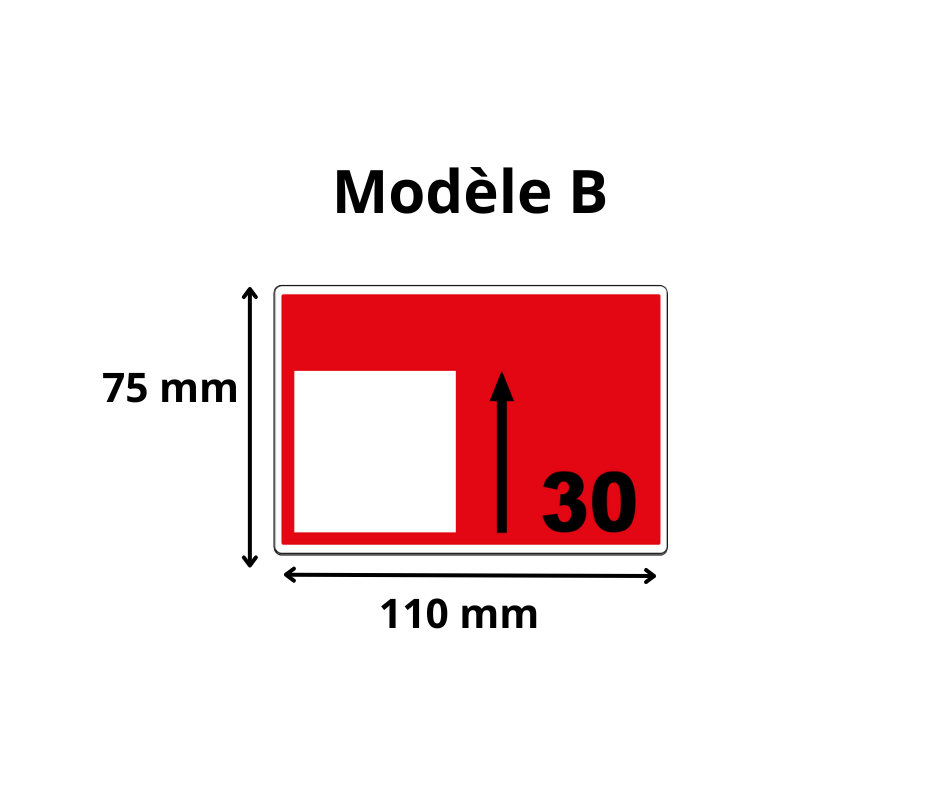 Etiquette de marquage et d'identification de racks et paletiers ...