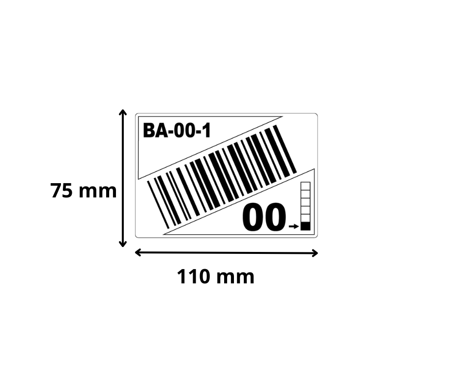 Etiquette de marquage et d'identification de racks et palettiers ...