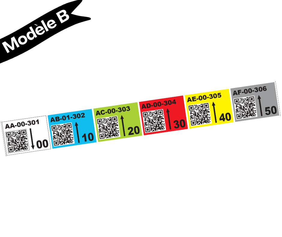 Etiquette de marquage et d'identification de racks et palettiers ...