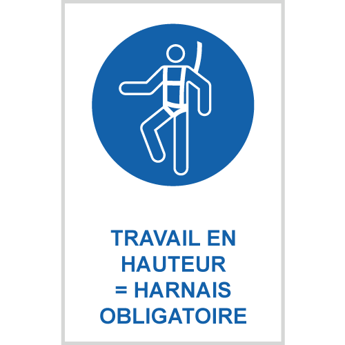 Port du harnais de sécurité obligatoire pour travail en hauteur ...