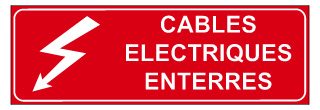 Câbles électriques enterrés - Préventimark