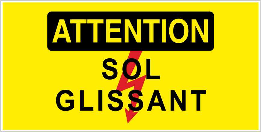 Sol glissant - Préventimark