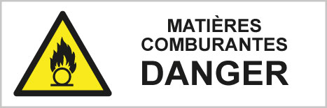 Matières comburantes danger - Préventimark