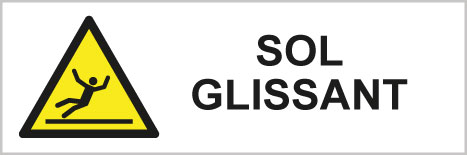 Sol glissant - Préventimark